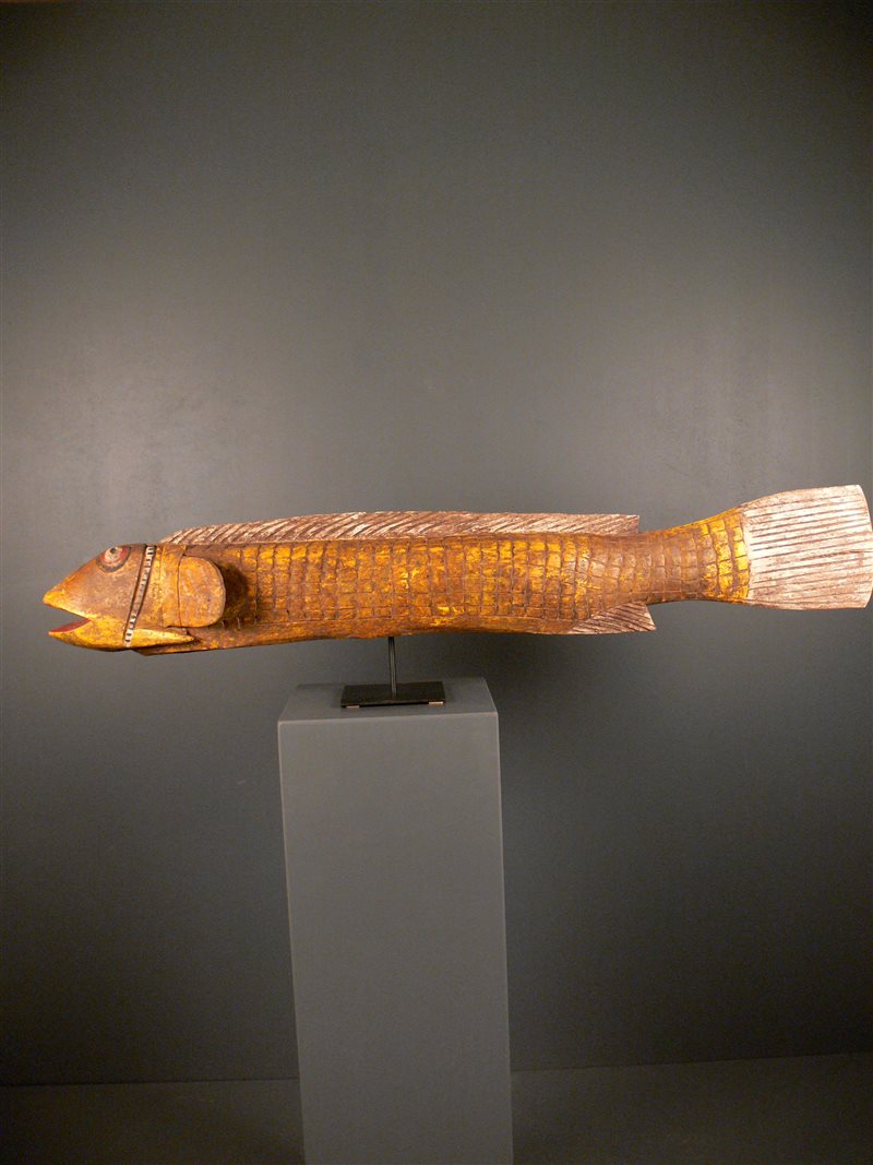 Bozo fish puppet (3880) - Puppets, dolls Bozo - African art