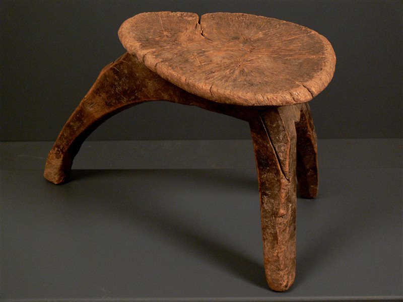 Lobi Stool (3902) - Stool Lobi - African art burkina faso