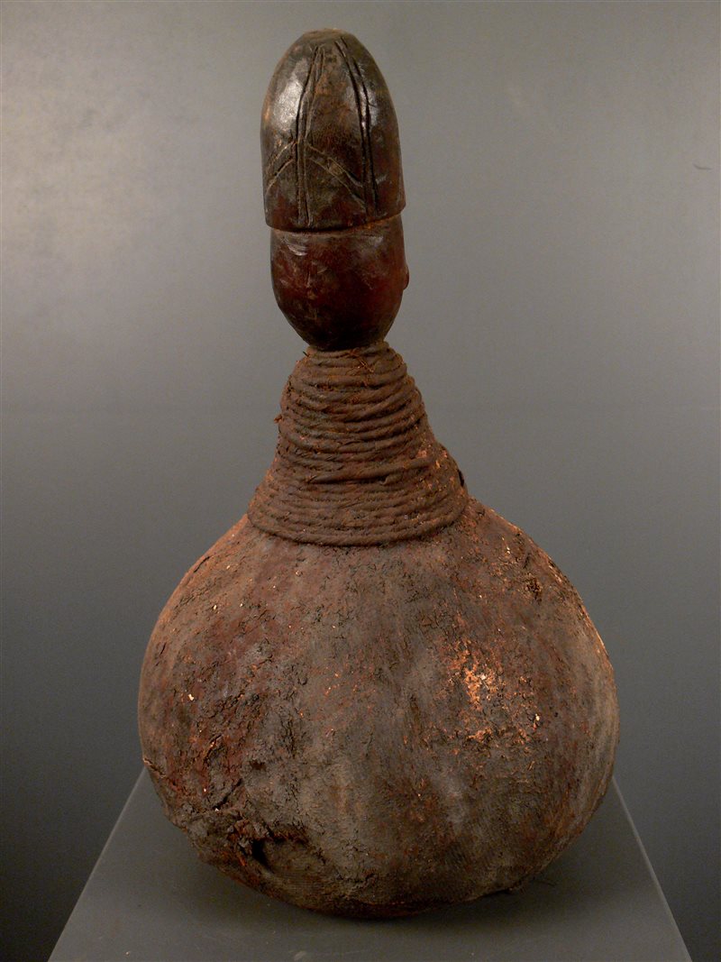 Calebasse Mangbetu (3906) - Jarres, amphores, pot Mangbetu - Art africain