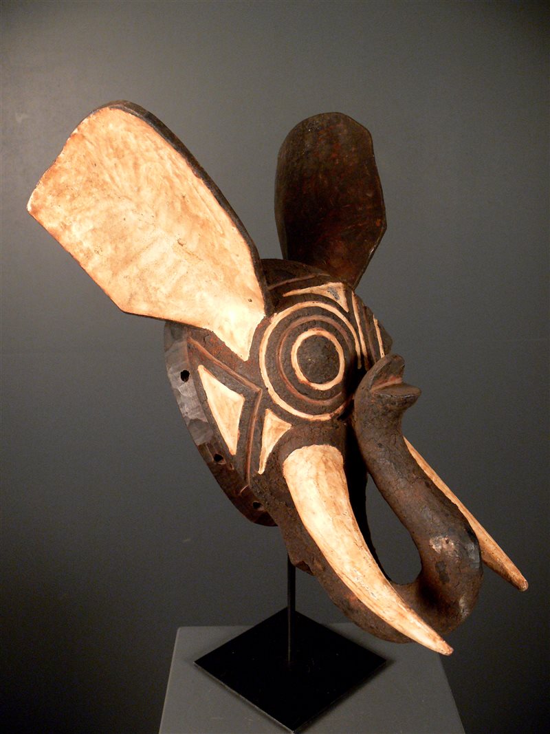Gurunsi elephant mask (3928) - African mask, tribal art, primitive art