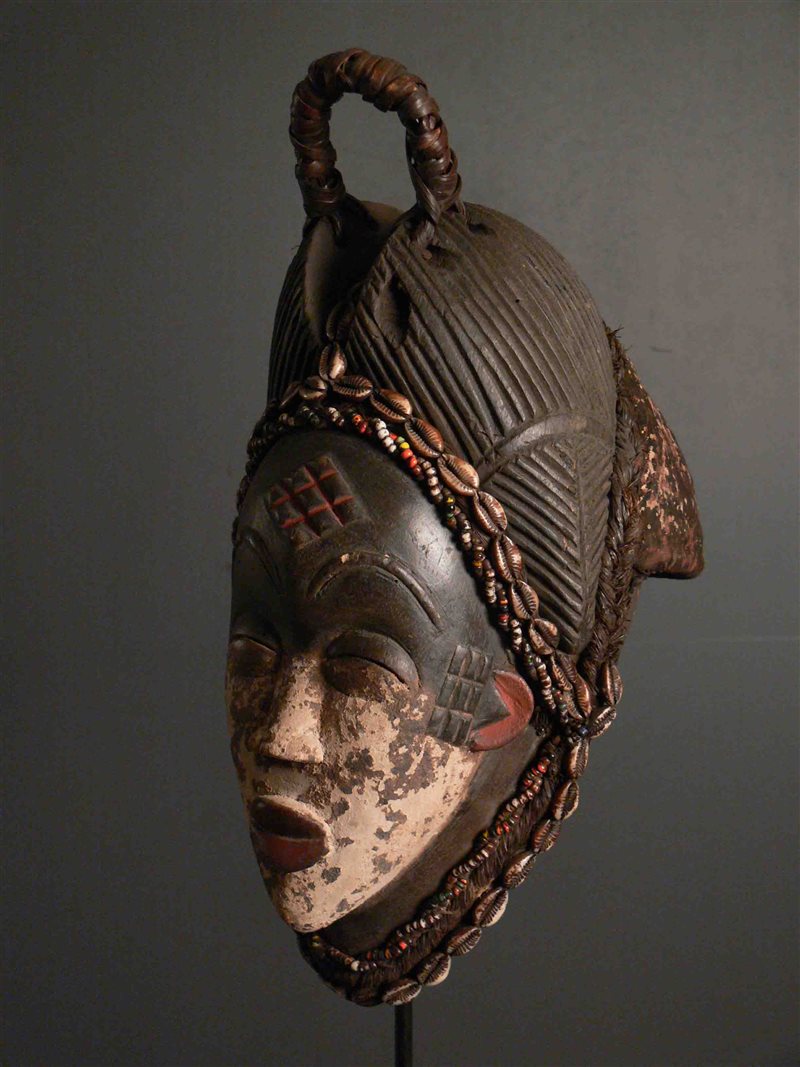 Punu Mask (4012) - African mask, tribal art, primitive art Punu