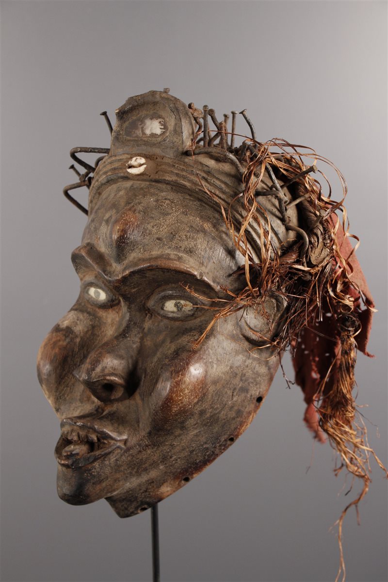 Masque Kongo Yombé (4350) - Masque africain Kongo - Art africain