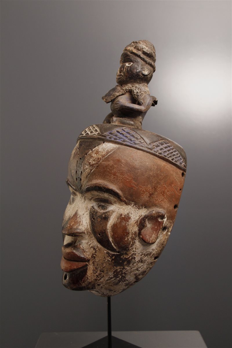 Masque Kongo Yombe (4882) - Masque africain Kongo - Art africain