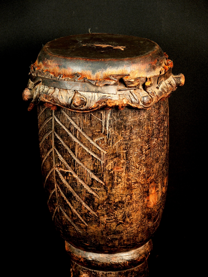Okou drum (498) - Tam Tam Okou - African art cameroun