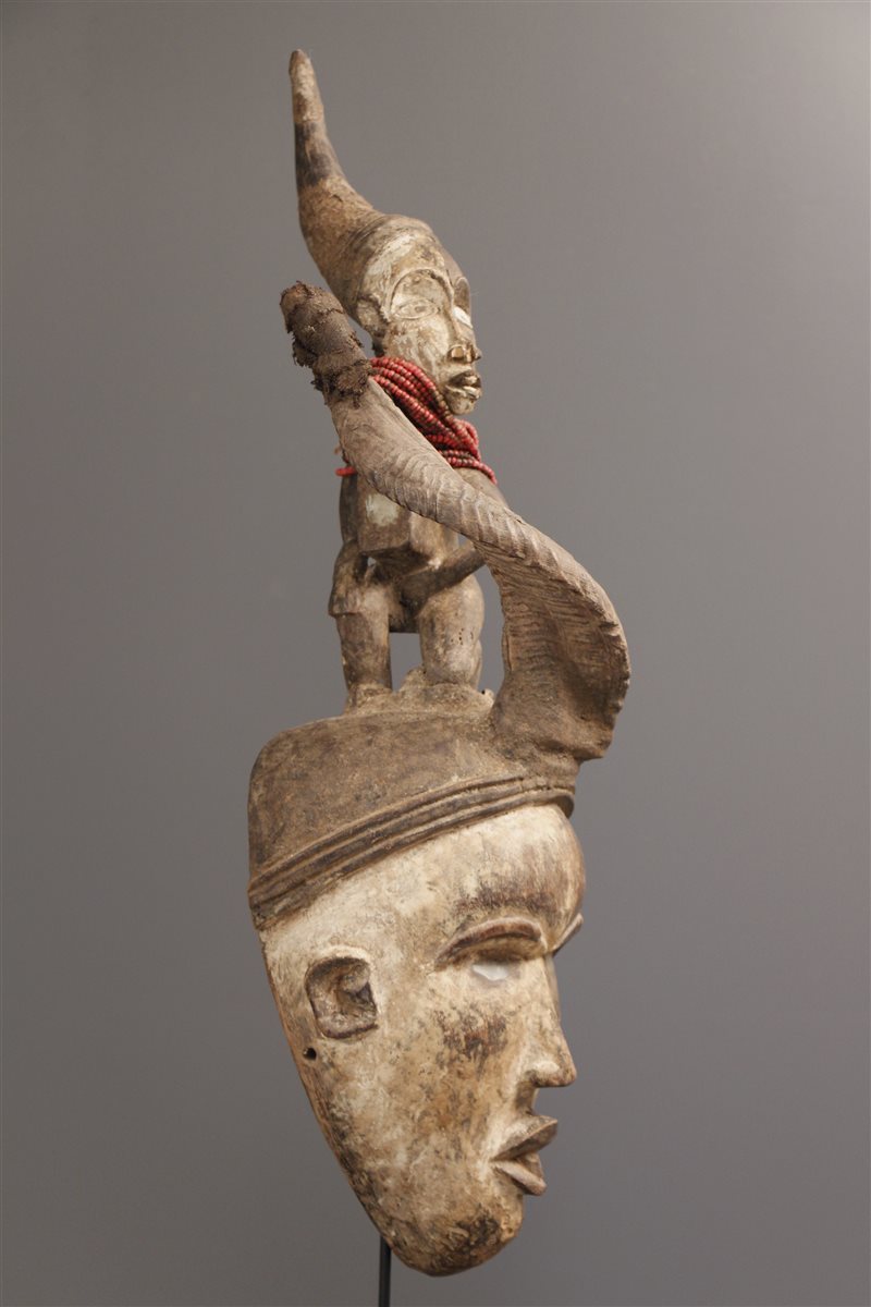 Masque Kongo Yombe (5017) - Masque africain Kongo - Art africain