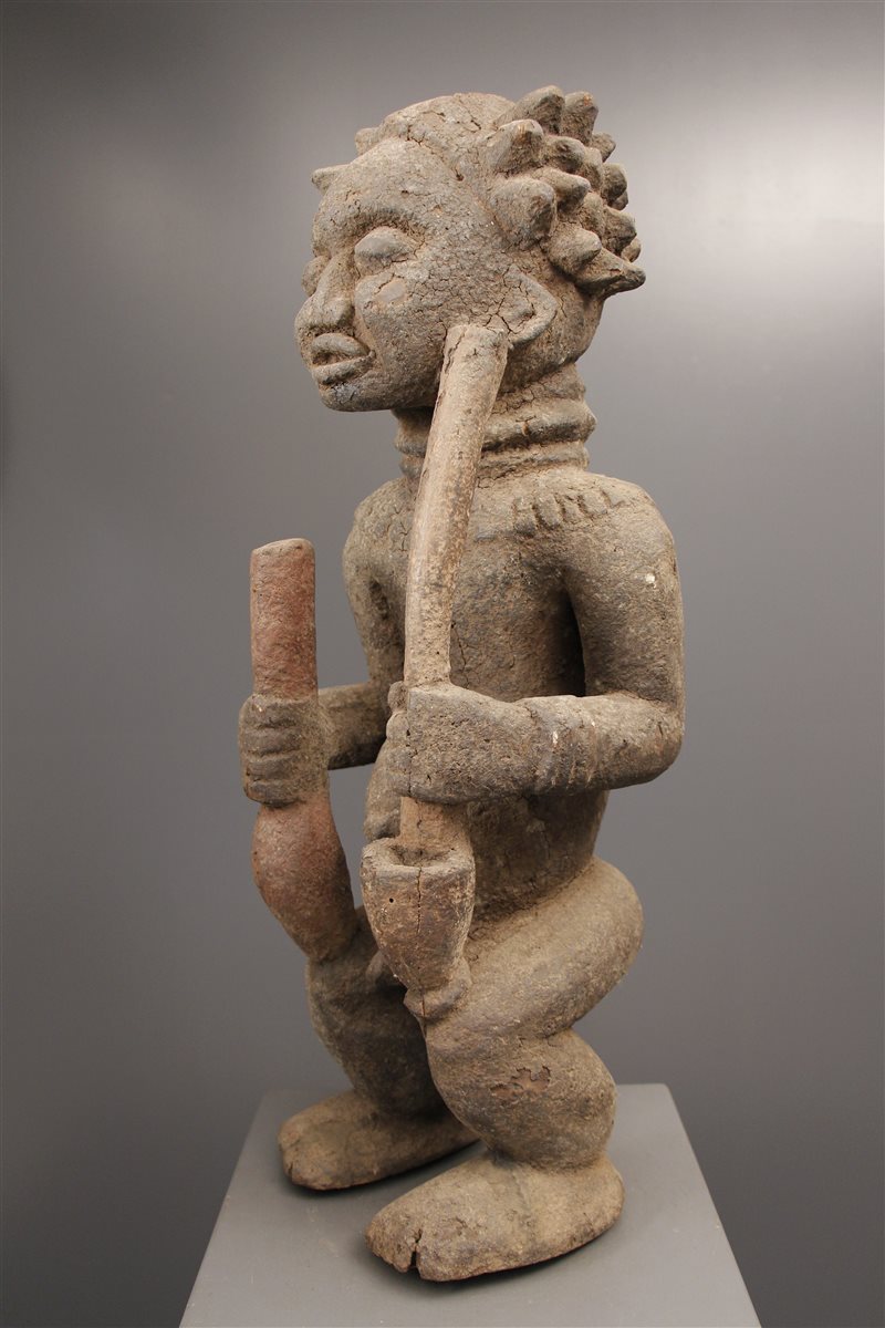 Statue roi Bangwa (5056) - Statues africaines : fetiche tribal, maternité