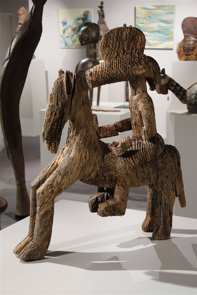 Grand cavalier et son cheval Koro Tominian Bwa (5210) - Cavalier bronze ...