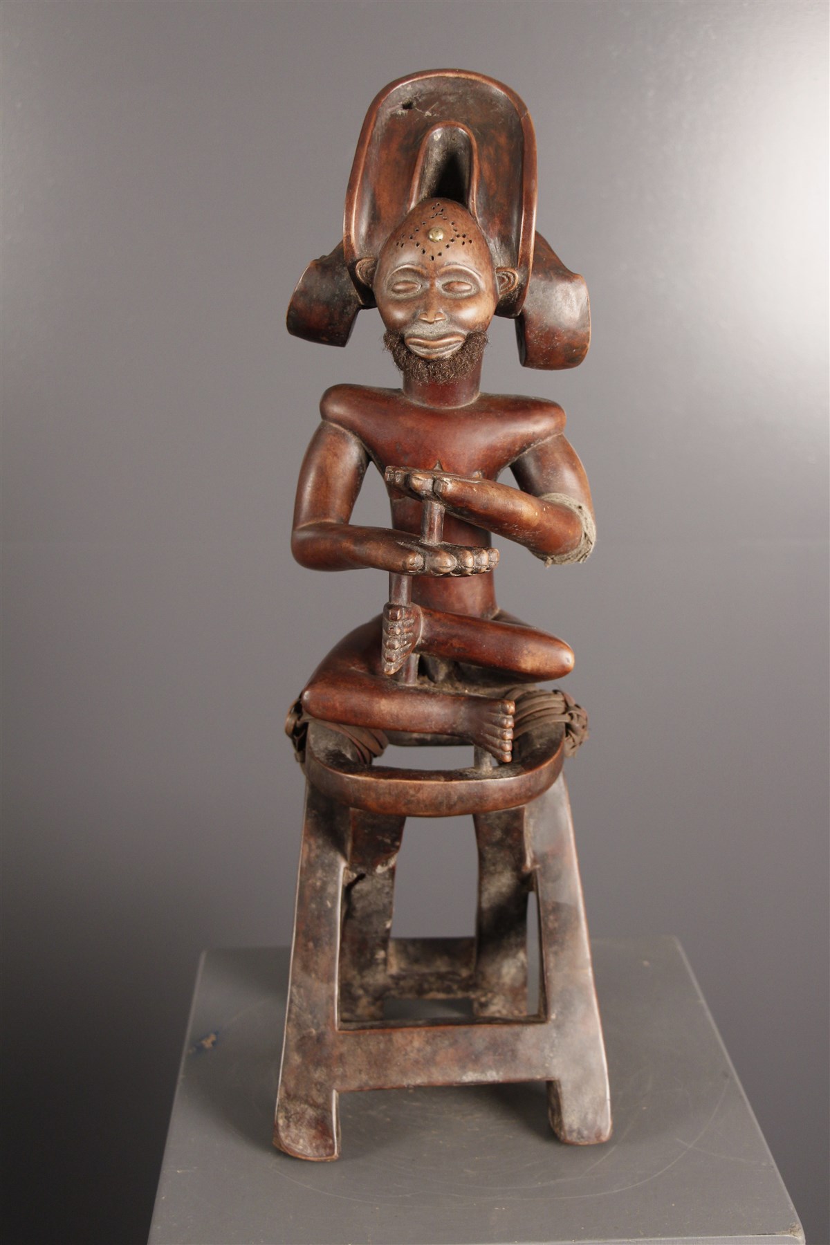 Statue Chokwe Tshibinda Ilunga (5608) - Statues africaines Chokwe