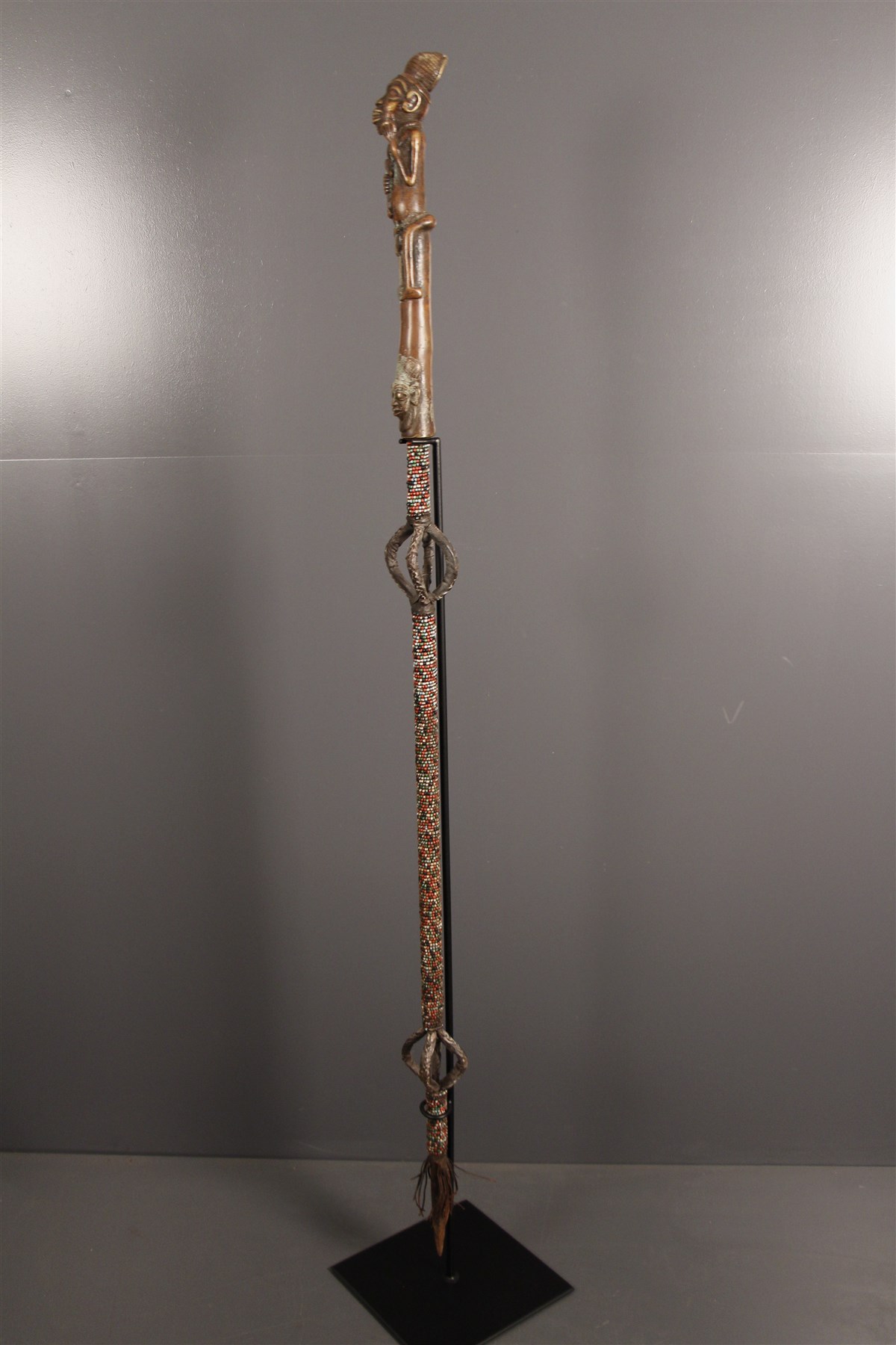 Canne de notable Bamiléké (5634) - Bâton de commandement, chefferie