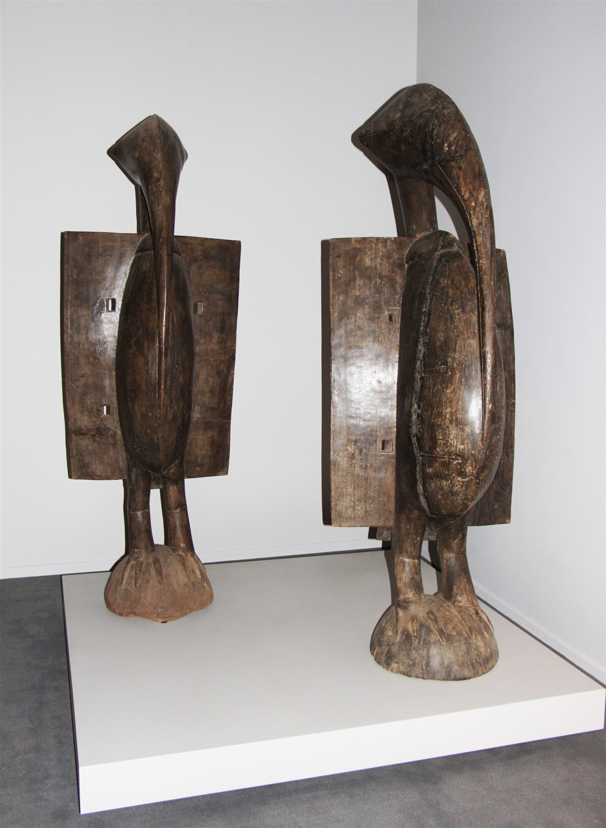 Couple de grands Calaos Senoufo (5881) - Statues africaines