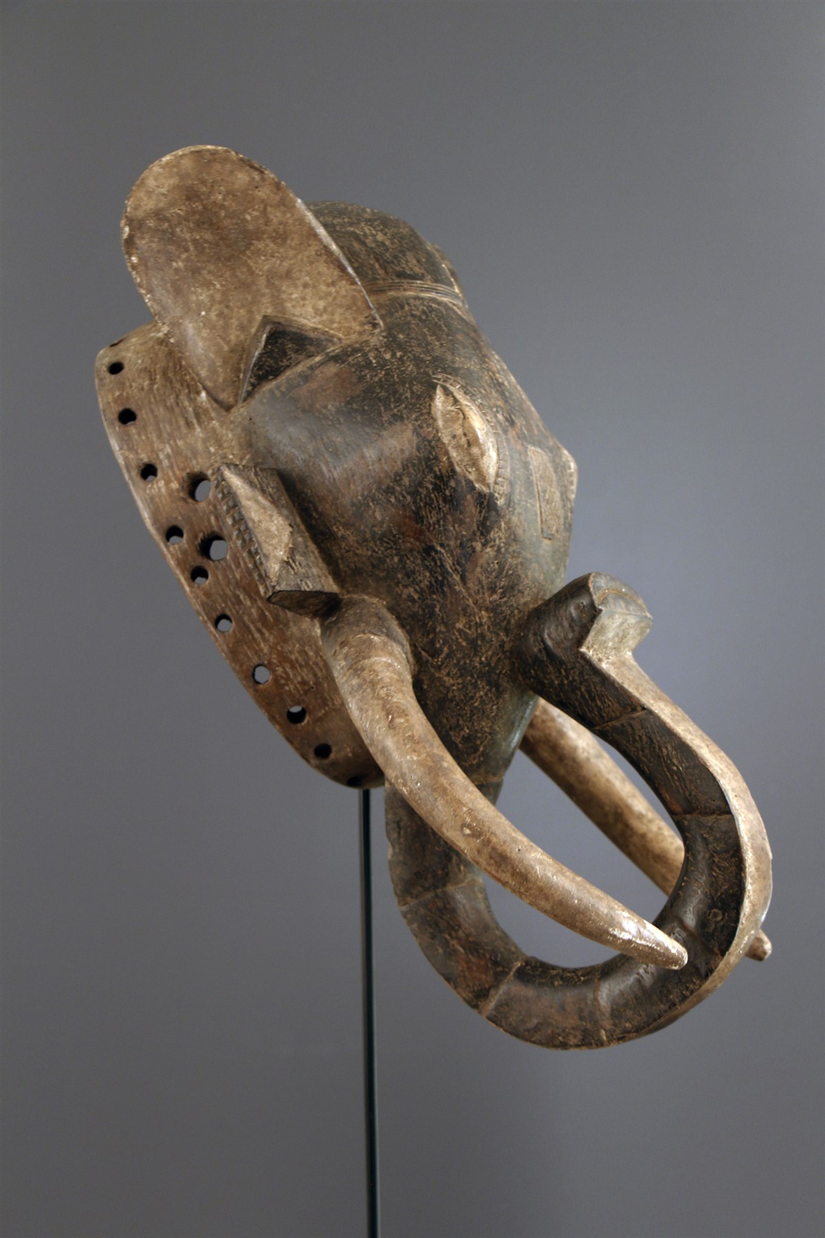 Masque éléphant Baoulé (5917) - Masque africain Baoule - Art africain