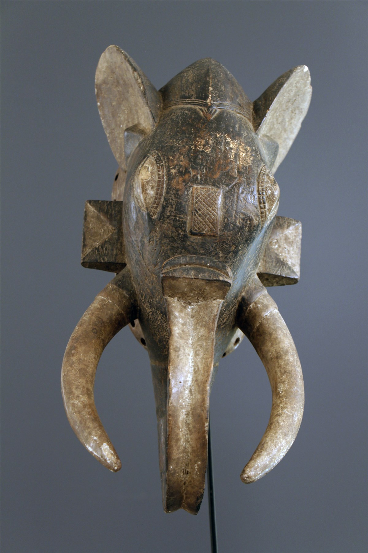 Masque éléphant Baoulé (5917) - Masque africain Baoule - Art africain