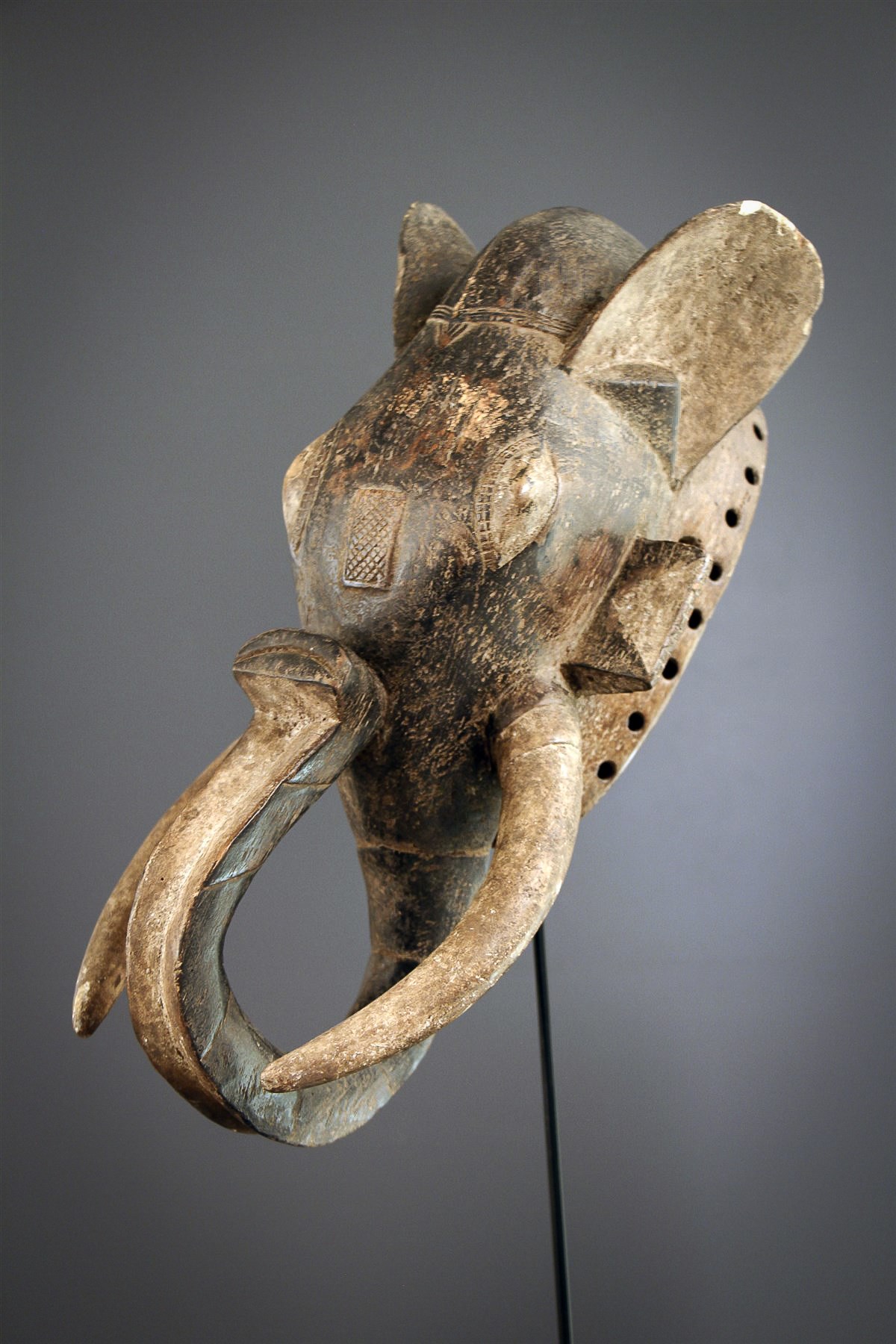 Masque éléphant Baoulé (5917) - Masque africain Baoule - Art africain