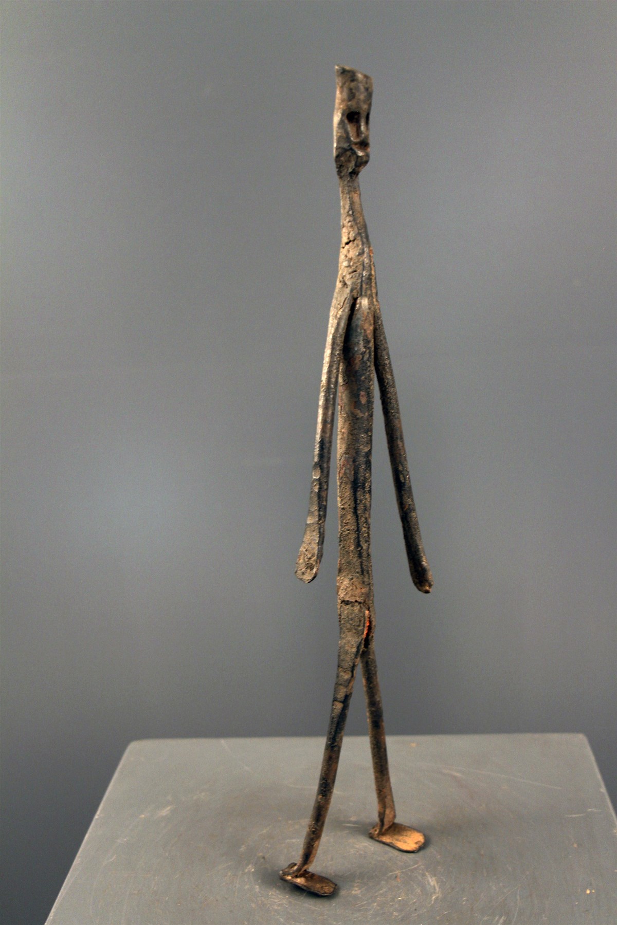 Statue cultuelle Lobi en fer noir (5940) - Statues africaines