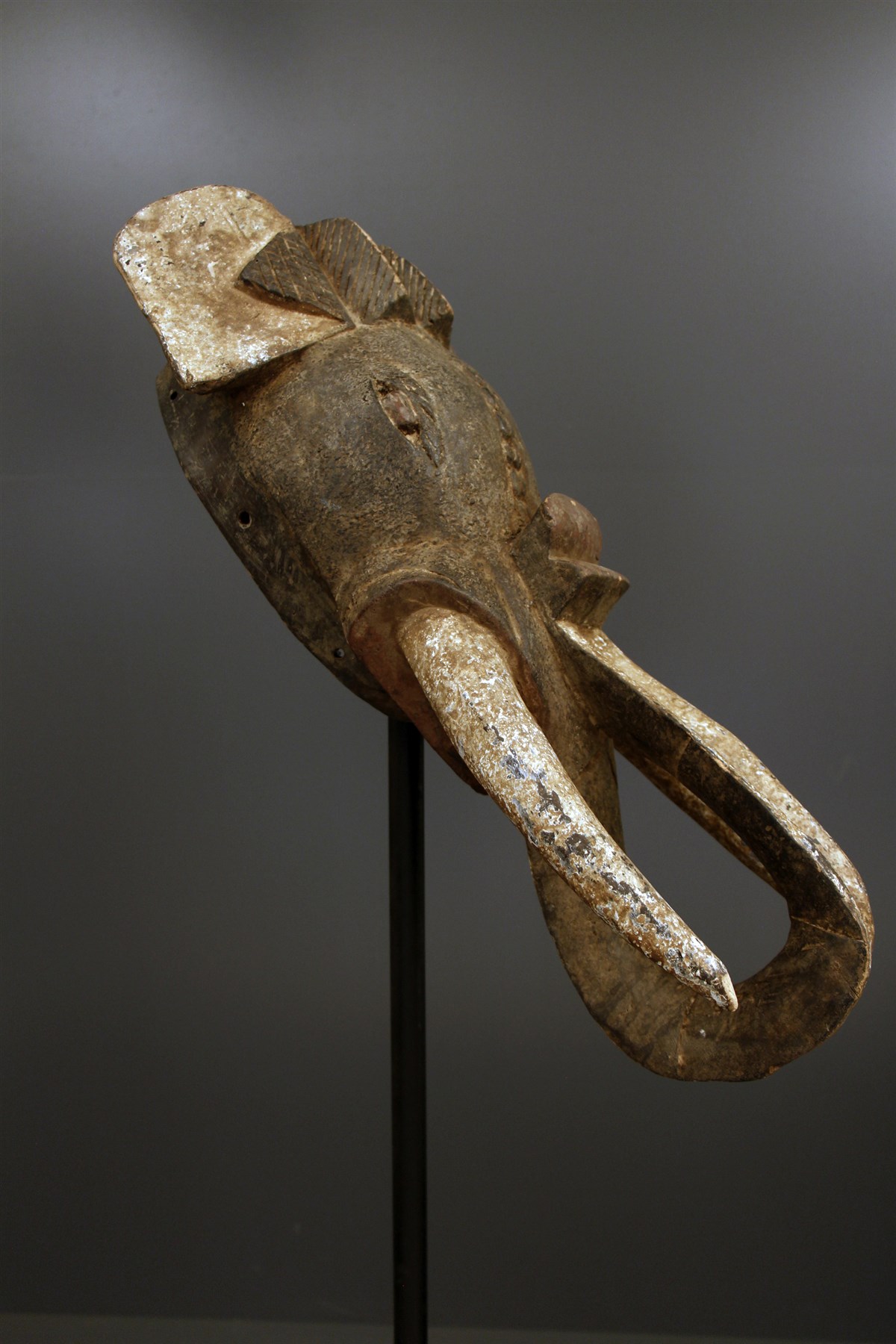 Masque éléphant Baoulé (6005) - Masque africain Baoule - Art africain