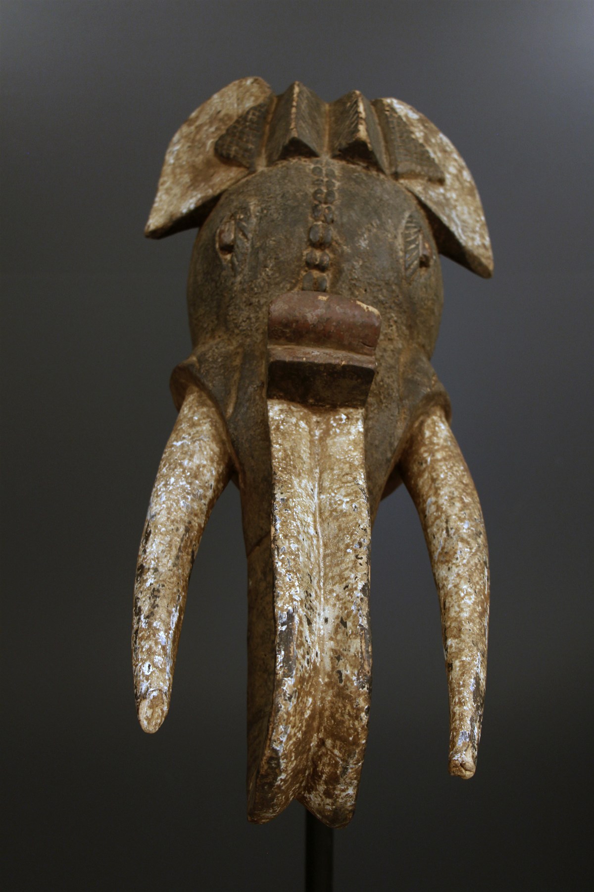 Masque éléphant Baoulé (6005) - Masque africain Baoule - Art africain