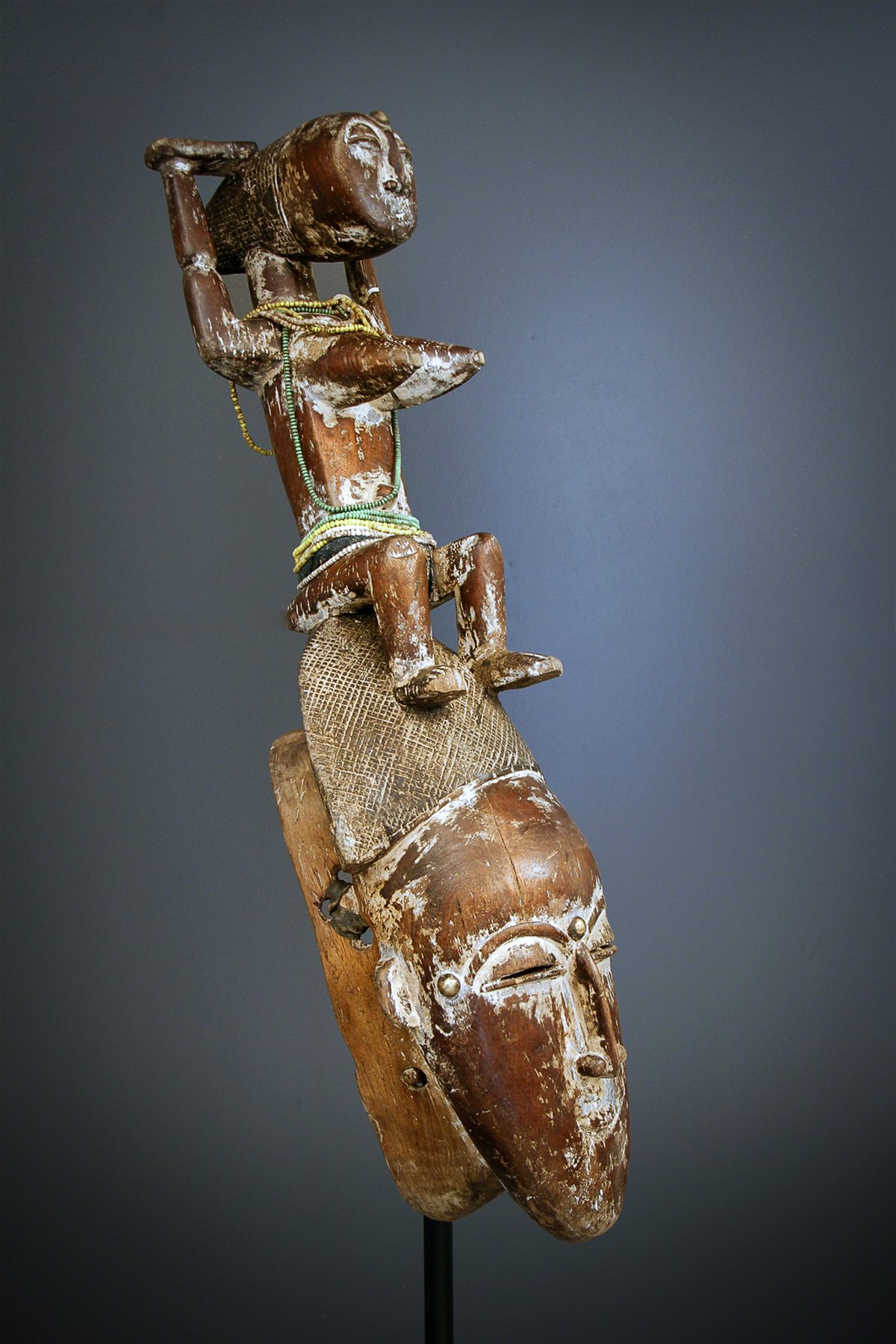 Masque Akan Attié (6008) - Masque africain Attié - Art africain