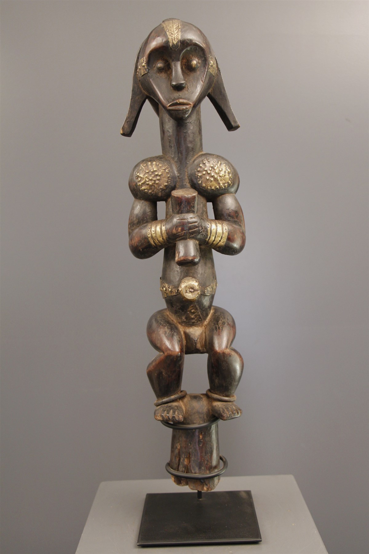 Gardien de reliquaire Fang Byeri Bicéphale (6072) - Reliquaires, statues