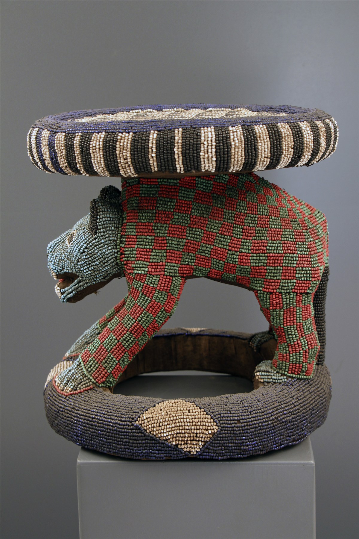 Tabouret royal Bamiléké (6103) - Tabourets Bamileke - Art africain