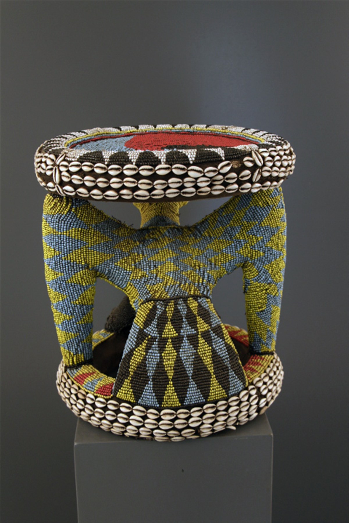 Tabouret royal Bamiléké (6246) - Tabourets Bamileke - Art africain