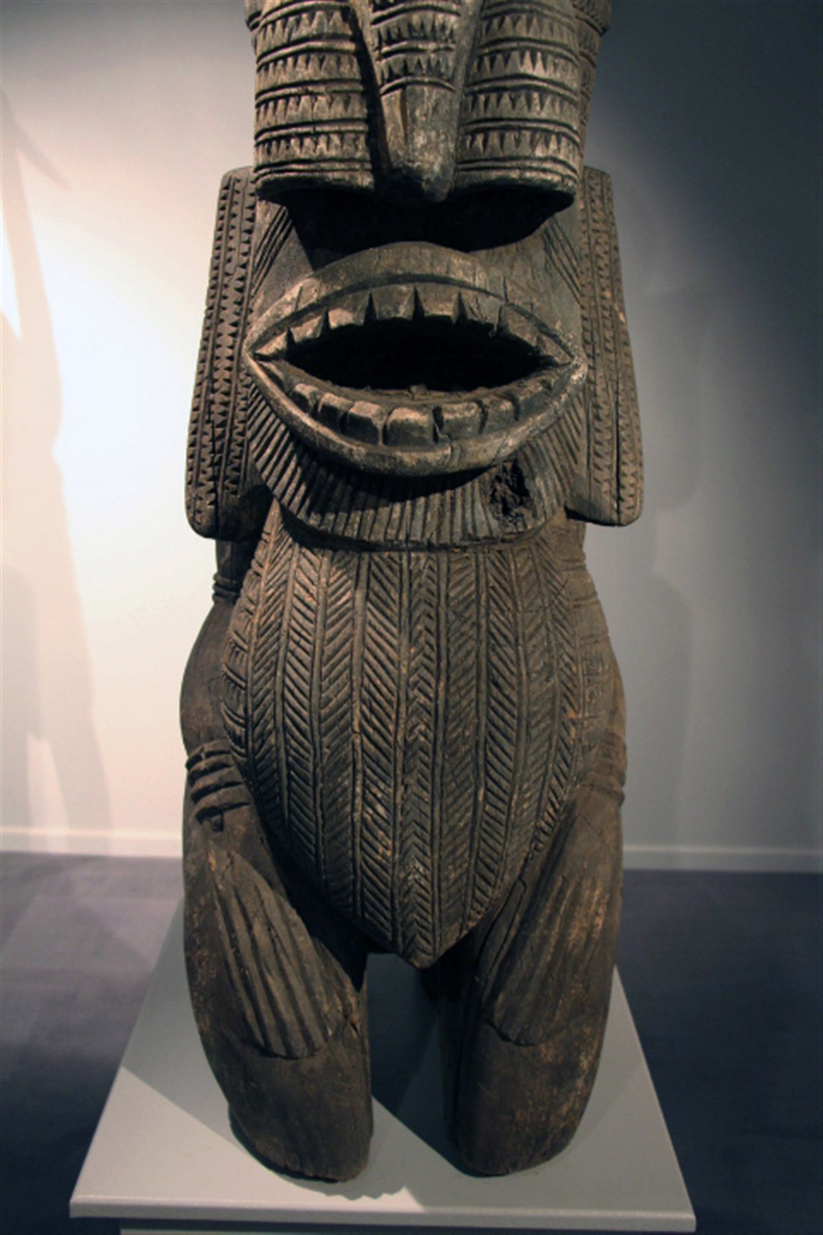 Couple de génies Dogon Nommos (6304) - Statues africaines Dogon