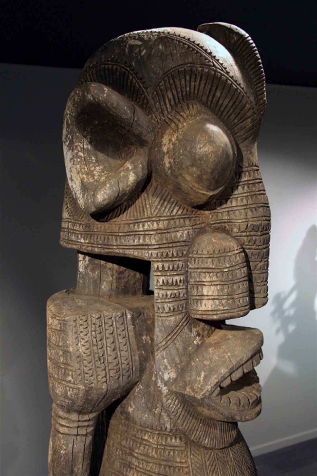 Couple de génies Dogon Nommos (6304) - Statues africaines Dogon