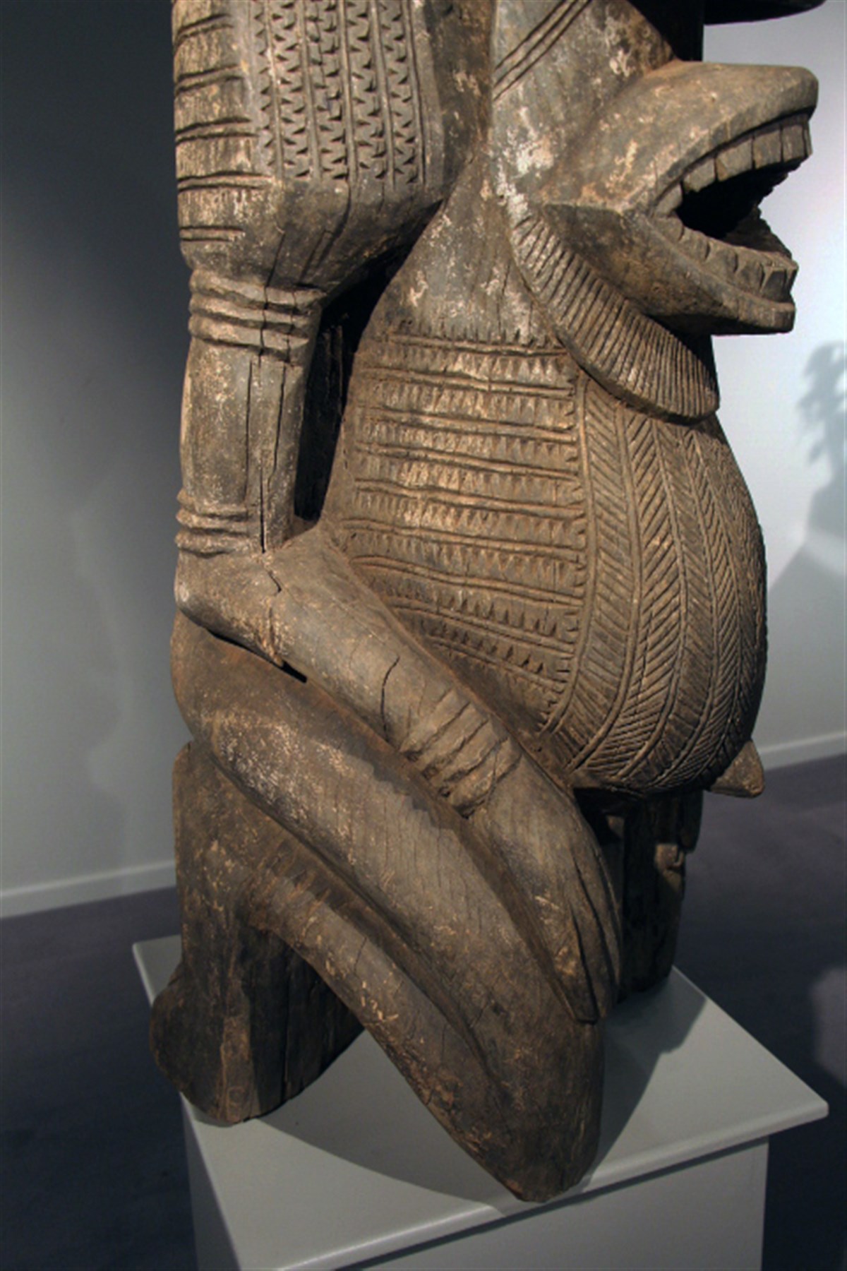 Couple de génies Dogon Nommos (6304) - Statues africaines Dogon