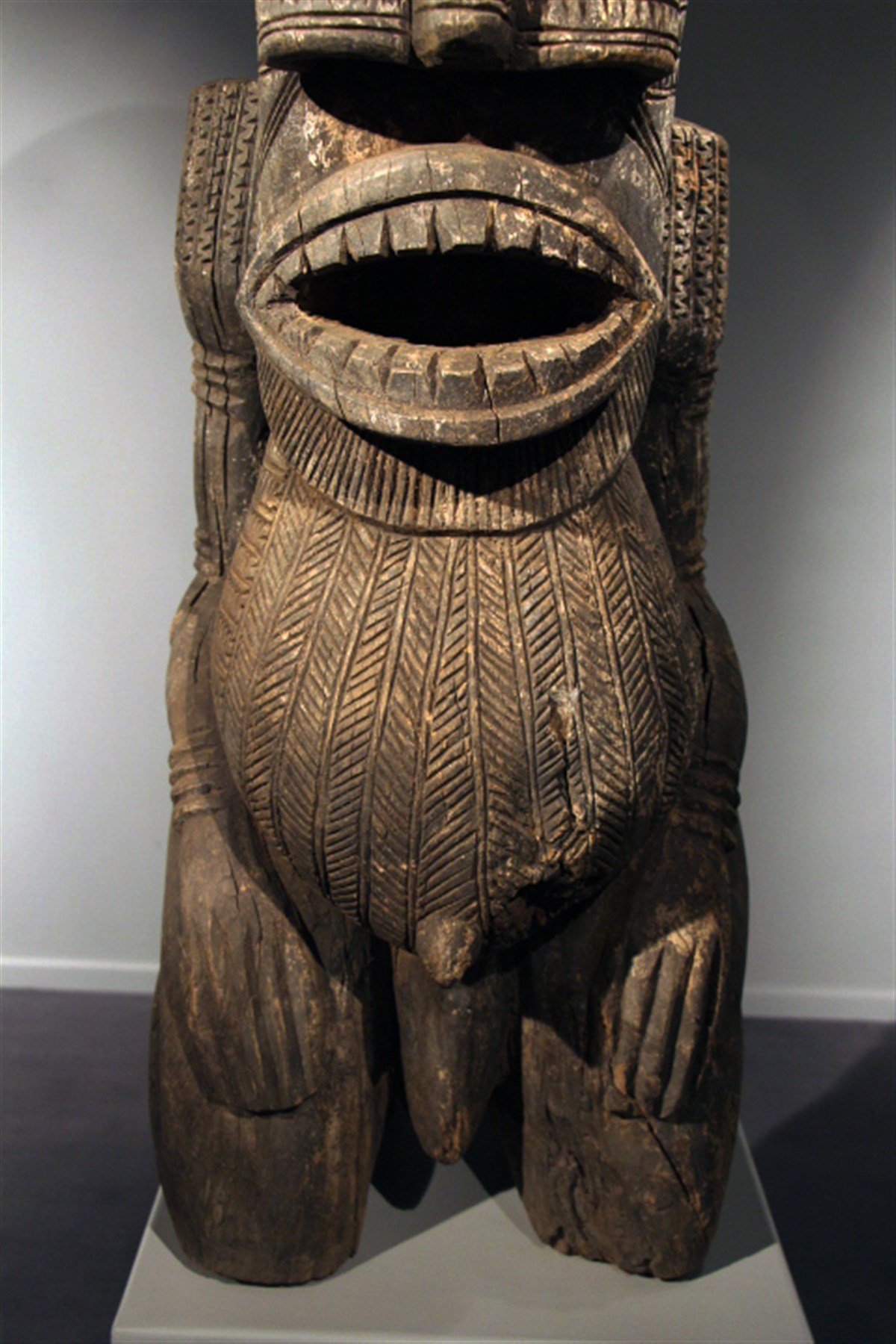 Couple de génies Dogon Nommos (6304) - Statues africaines Dogon