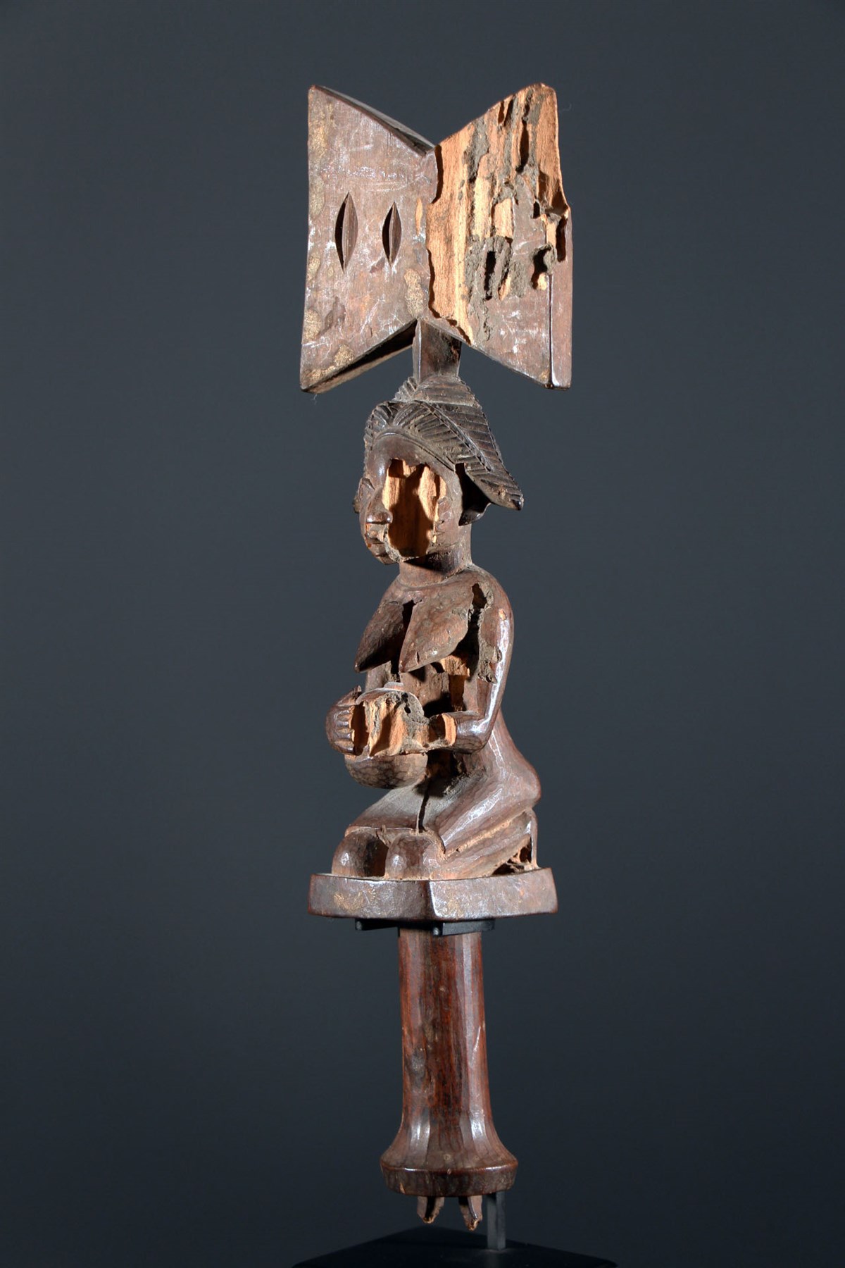 Oshe Sango Yoruba (6889) - Statues africaines Yoruba - Art africain