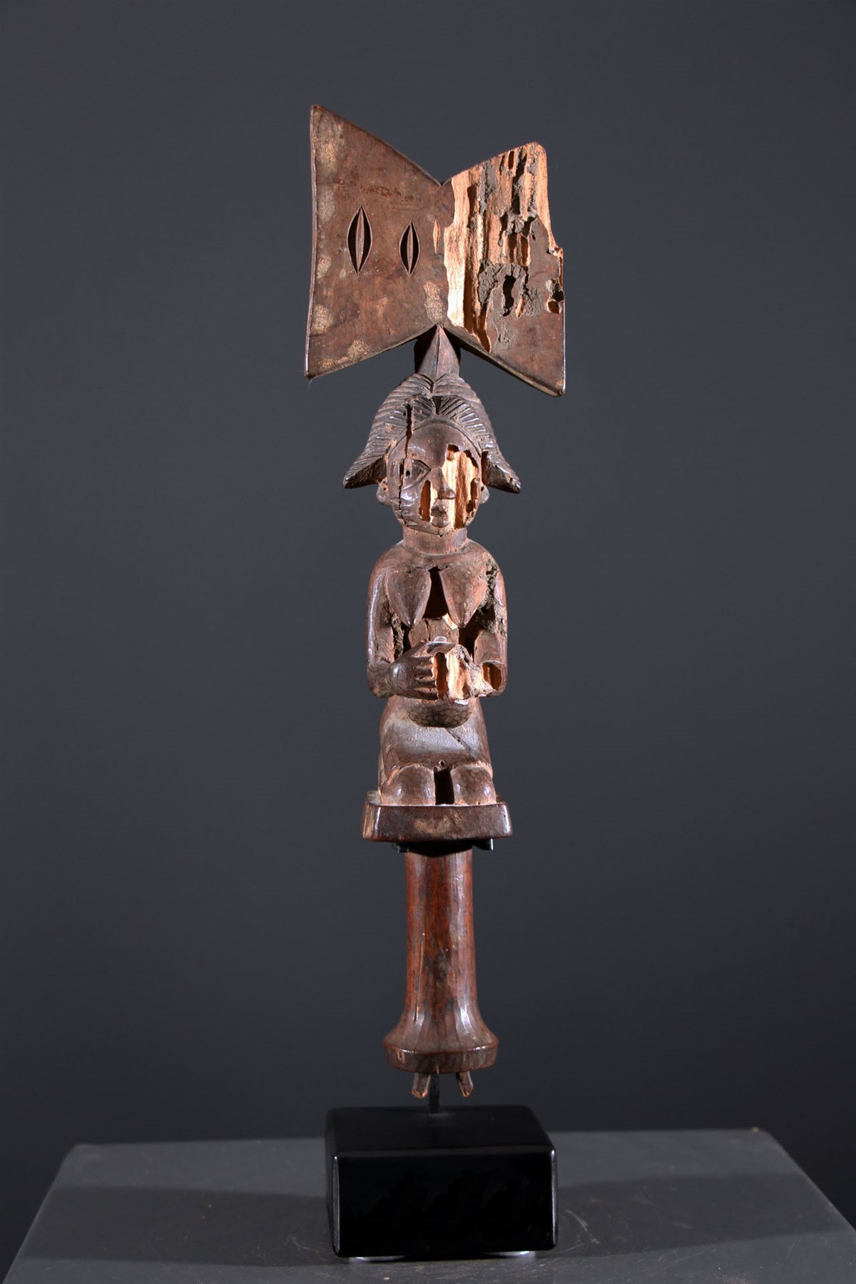 Oshe Sango Yoruba (6889) - Statues africaines Yoruba - Art africain