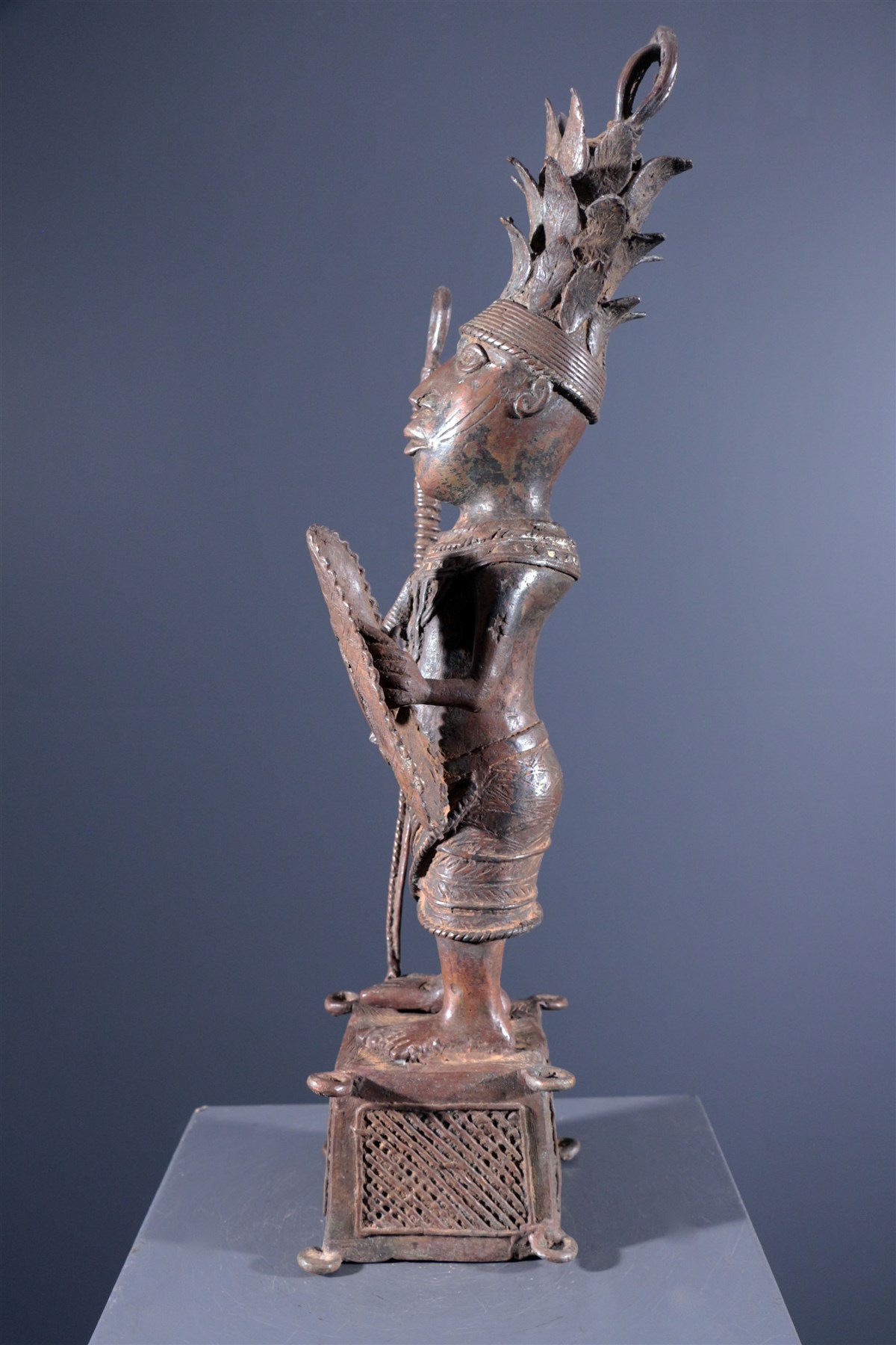 Statue Roi Yoruba (7113) - Statues africaines Yoruba - Art africain