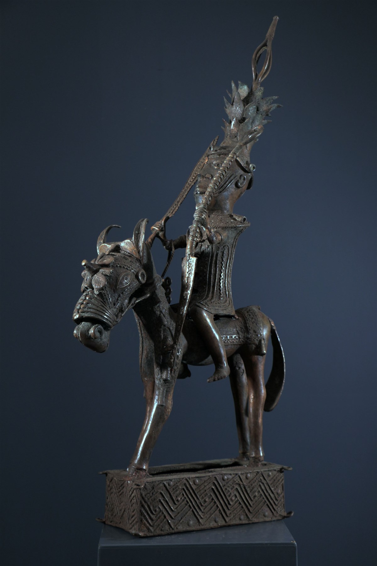 Grand Cavalier Yoruba en Bronze (7155) - Cavalier bronze, cavalier bois ...