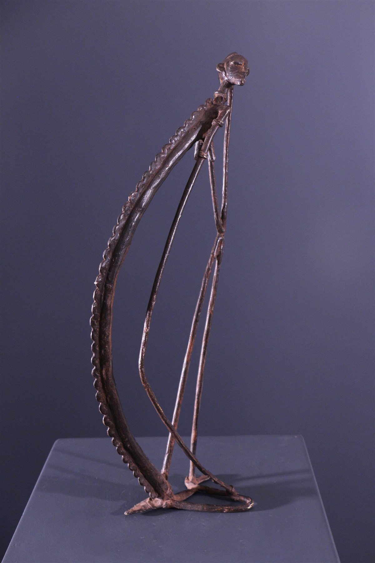 Statue Dogon Nommo en bronze (7636) - Statues africaines Dogon