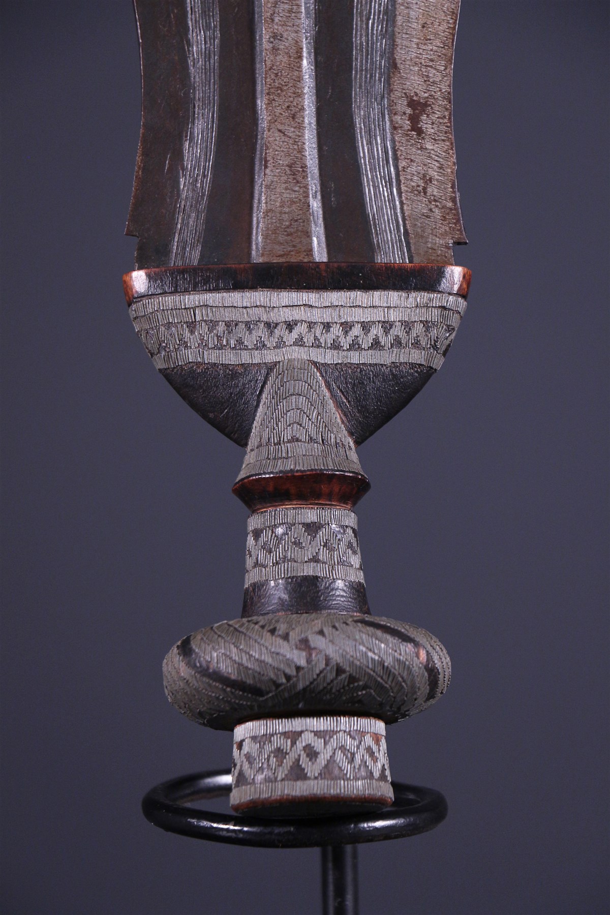 Glaive Kuba Ikul (7973) - Armes, monnaies Kuba - Art africain