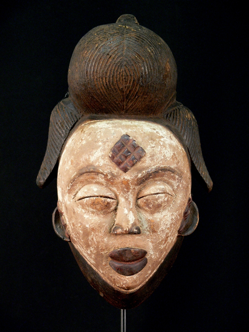 Punu mask (805) - African mask, tribal art, primitive art Punu