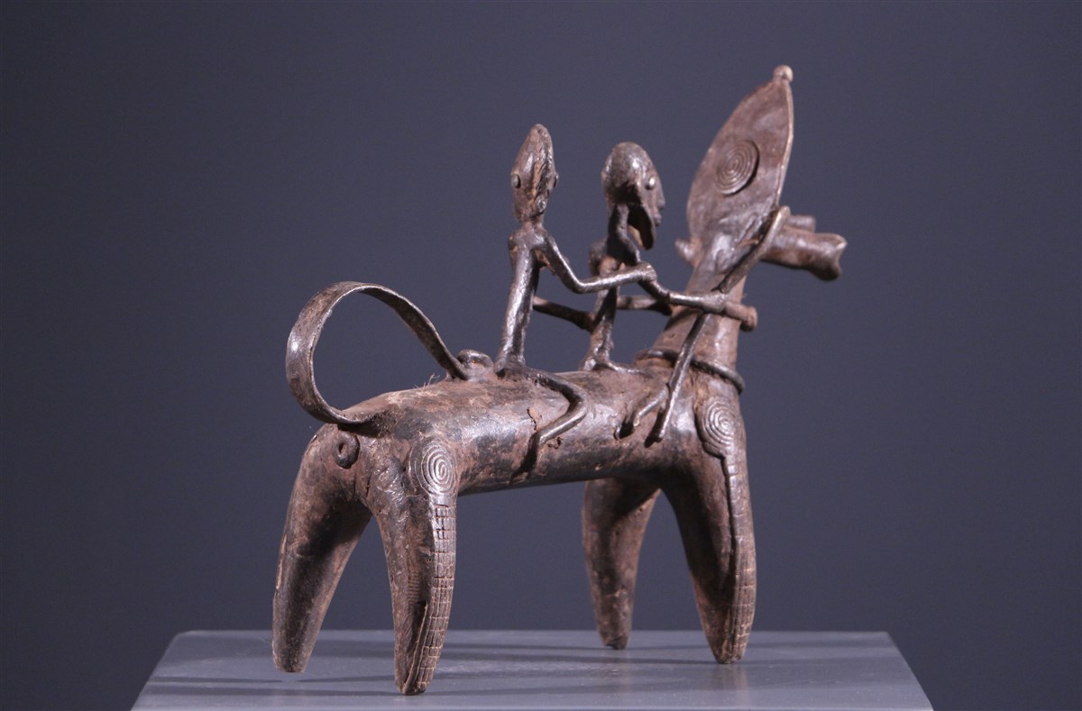 Animal mythique Dogon (8056) - Bronze africain Dogon - Art africain