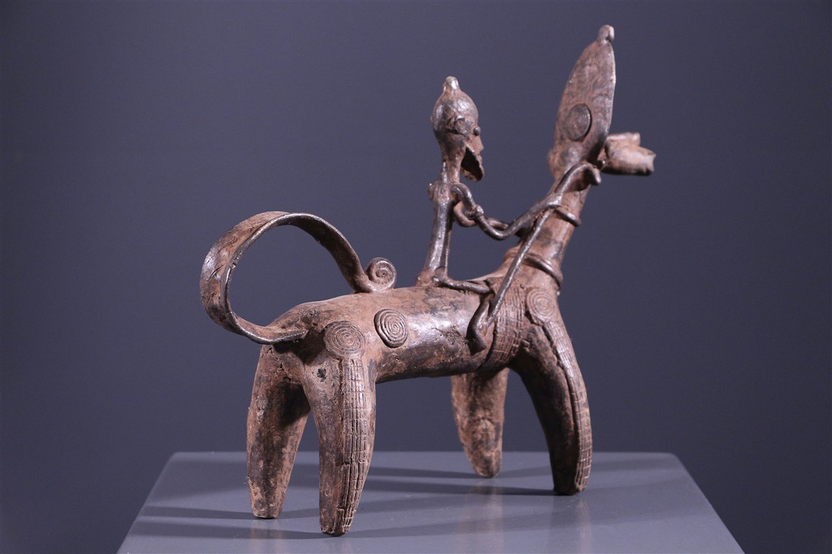 Animal mythique Dogon chevauché (8138) - Statuettes Dogon - Art africain