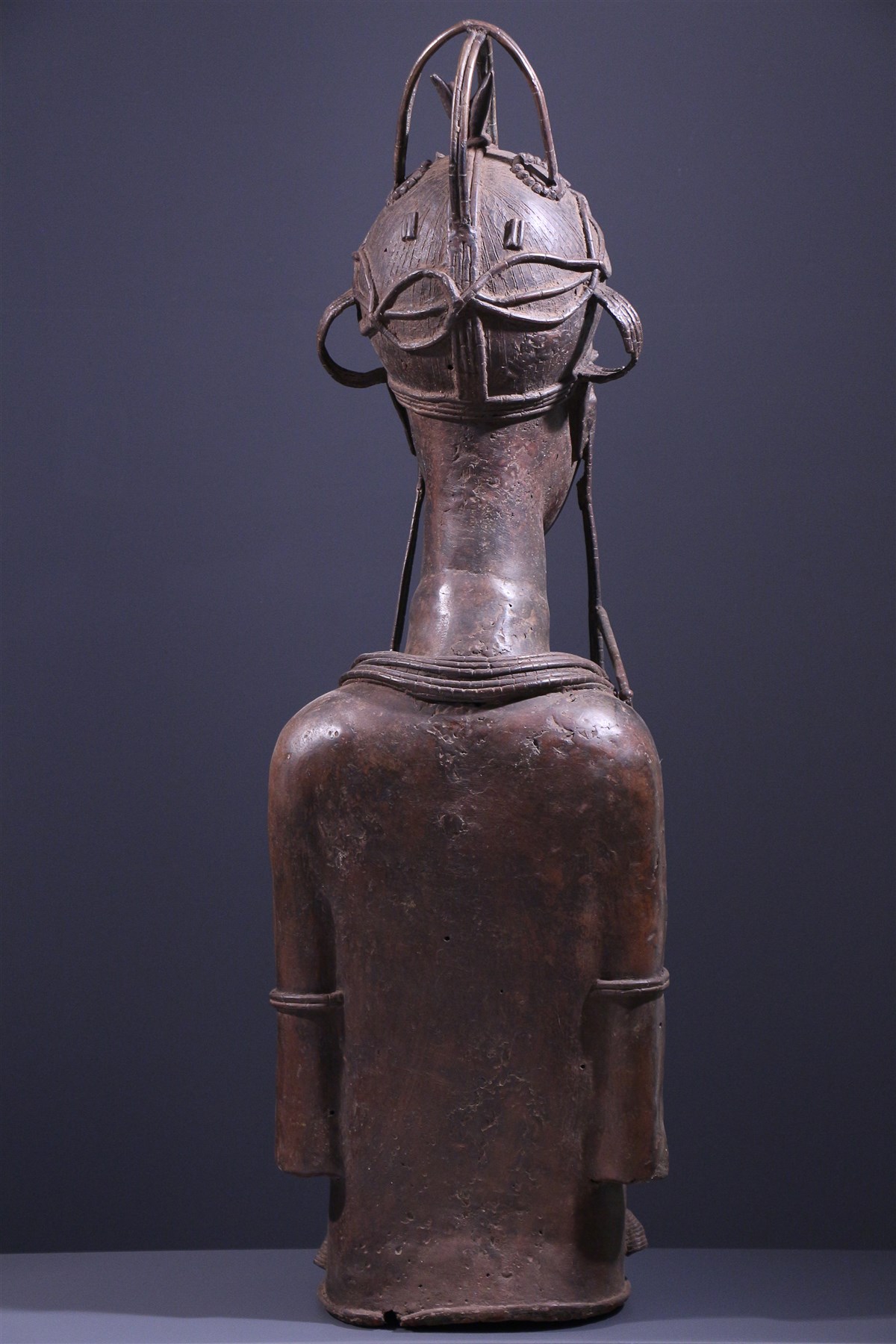 Buste Oba Benin Bini Edo (8405) - Statues africaines Bénin - Art africain