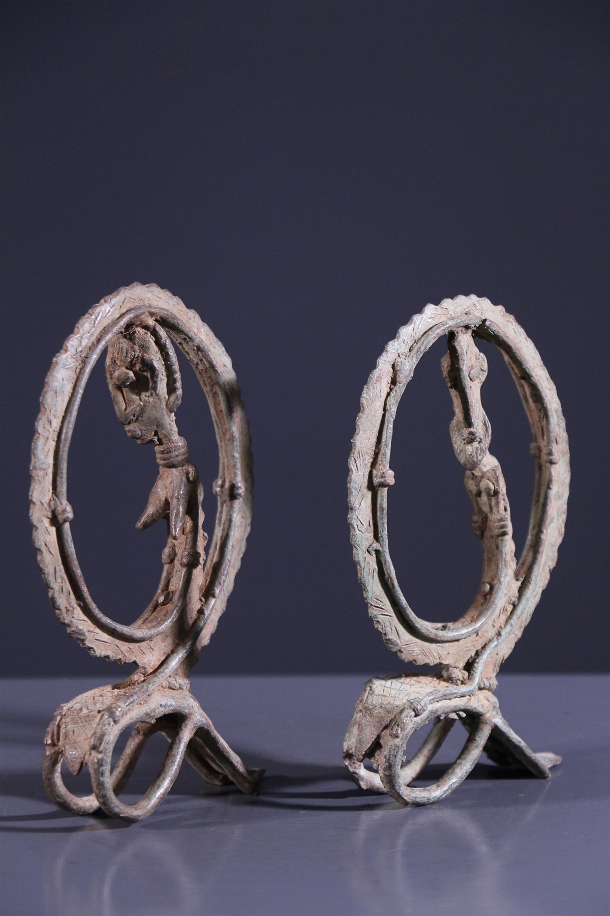 Paire de Nommos Dogon (8539) - Statuettes Dogon - Art africain