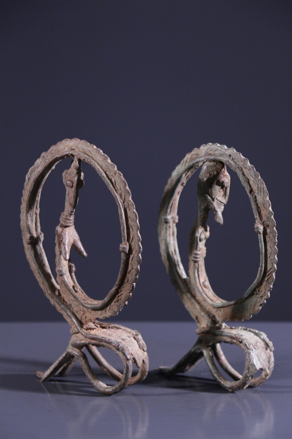 Paire de Nommos Dogon (8539) - Statuettes Dogon - Art africain
