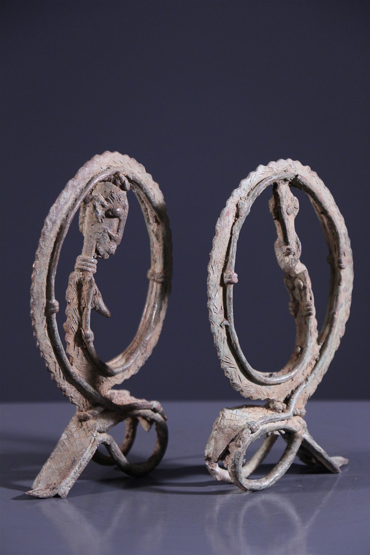 Paire de Nommos Dogon (8539) - Statuettes Dogon - Art africain