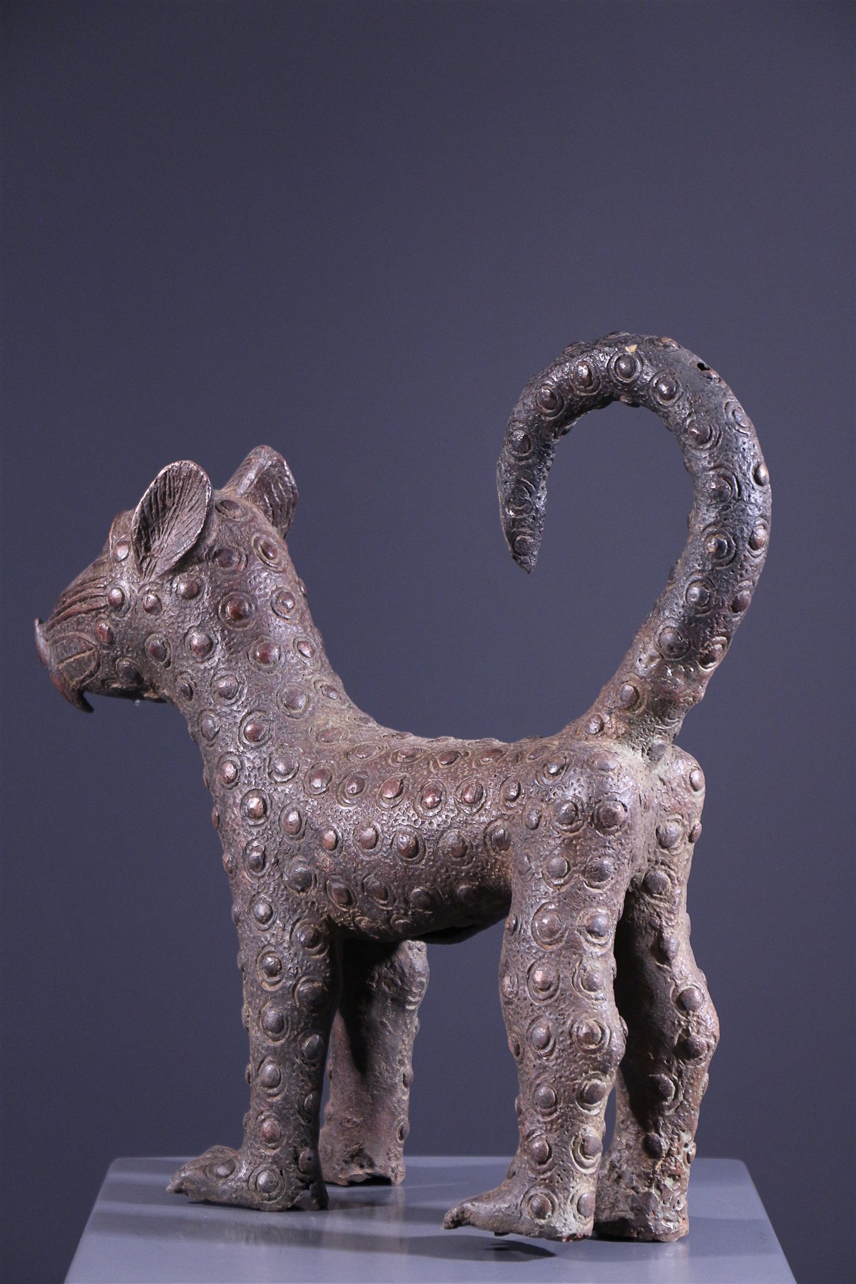 Léopard Benin Bini Edo (8603) - Bronze africain Bénin - Art africain