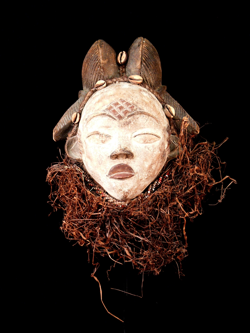 Punu mask (935) - African mask, tribal art, primitive art Punu